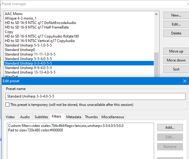 [Feature Request] - Add Unsharp Mask settings to internal scale filter ...