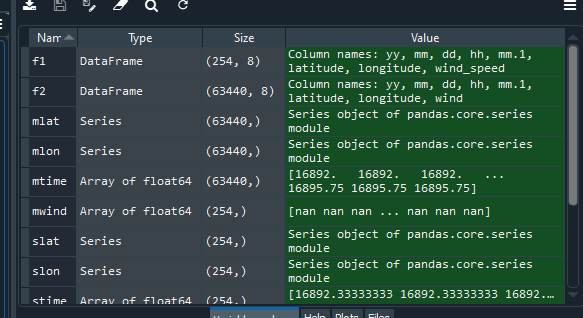 interpolating wind data on the satellilte track (in same lon lat time) · Issue #93 · EconForge ...