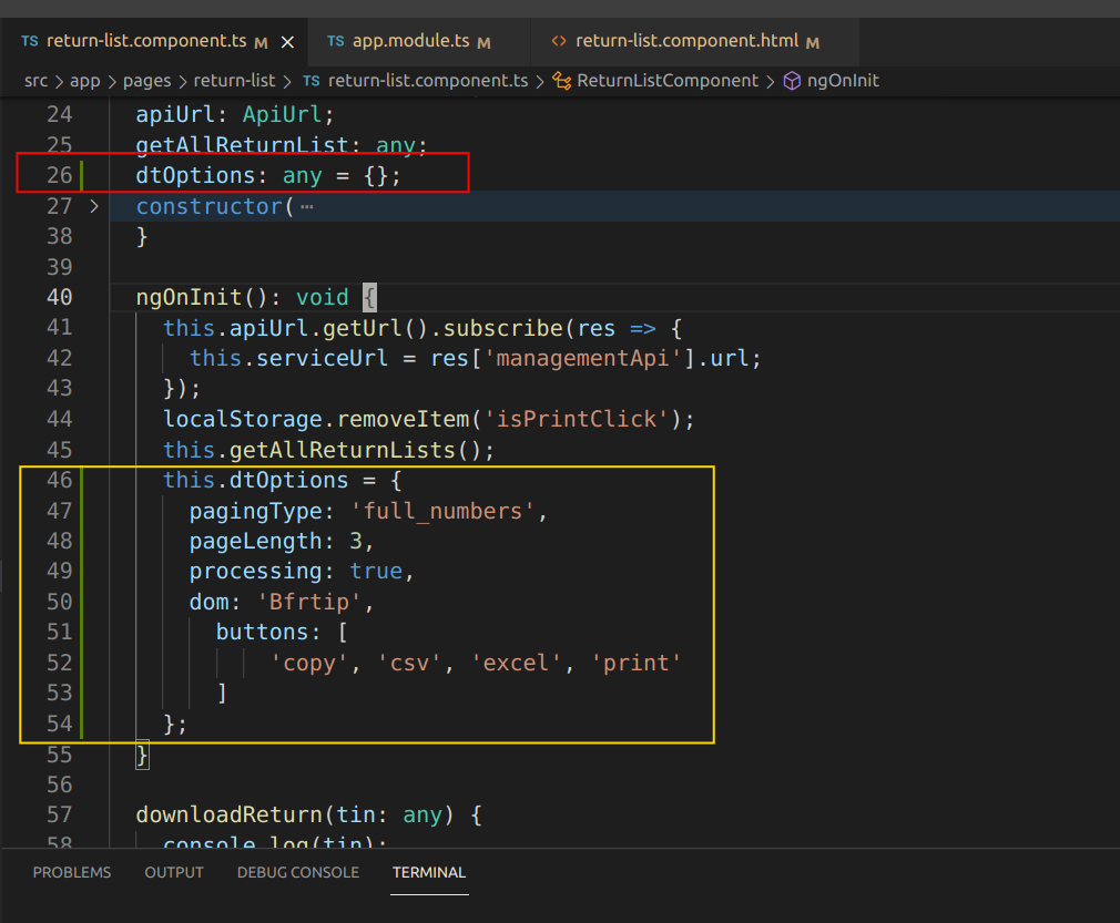 Can't bind to 'dtOptions' since it isn't a known property of 'table'. · Issue #1135 · l-lin ...