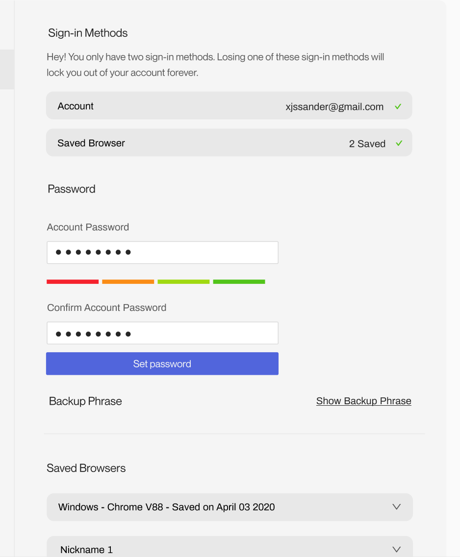 Change auth flow & auth settings · Issue #1208 · ChainSafe/ui-monorepo · GitHub