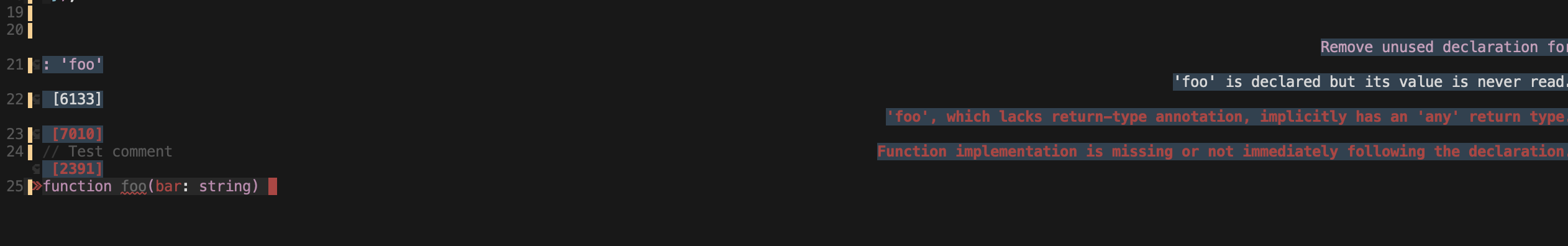 Sideline wraps to begining of next line, pushing code lines down ...