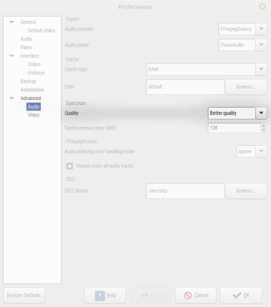 UI : Spectrograms time-freq resolution · Issue #151 · Aegisub/Aegisub · GitHub
