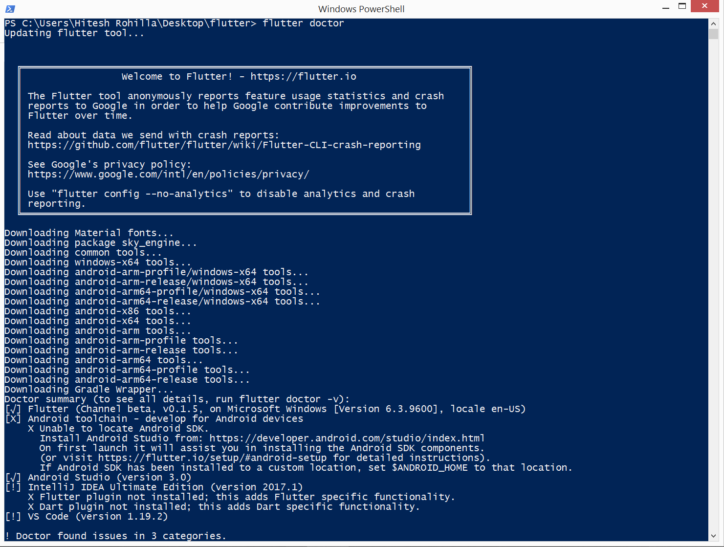 Error Unable To Pub Upgrade Flutter Tool Retrying In Five Seconds · Issue 15101 · Flutter