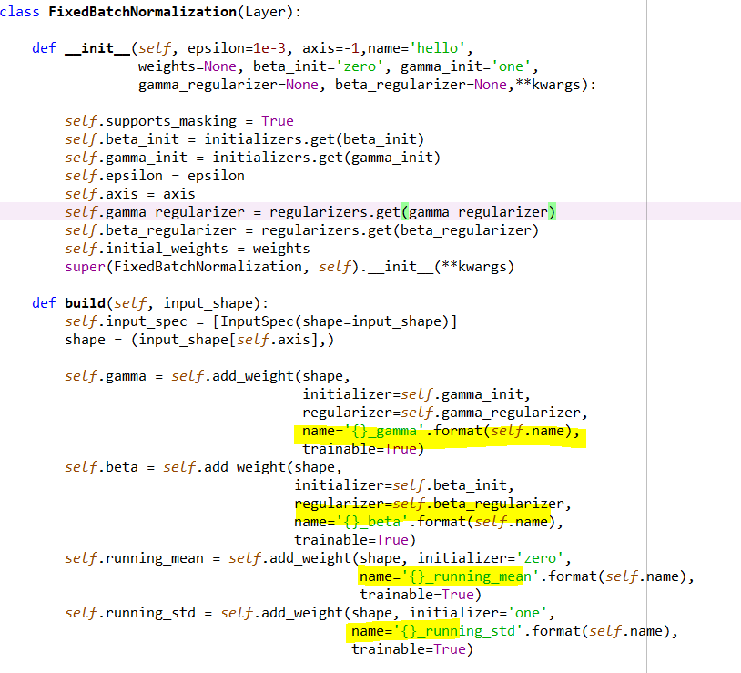 TypeError: add_weight() got multiple values for argument 'name' · Issue #13 · you359/Keras ...