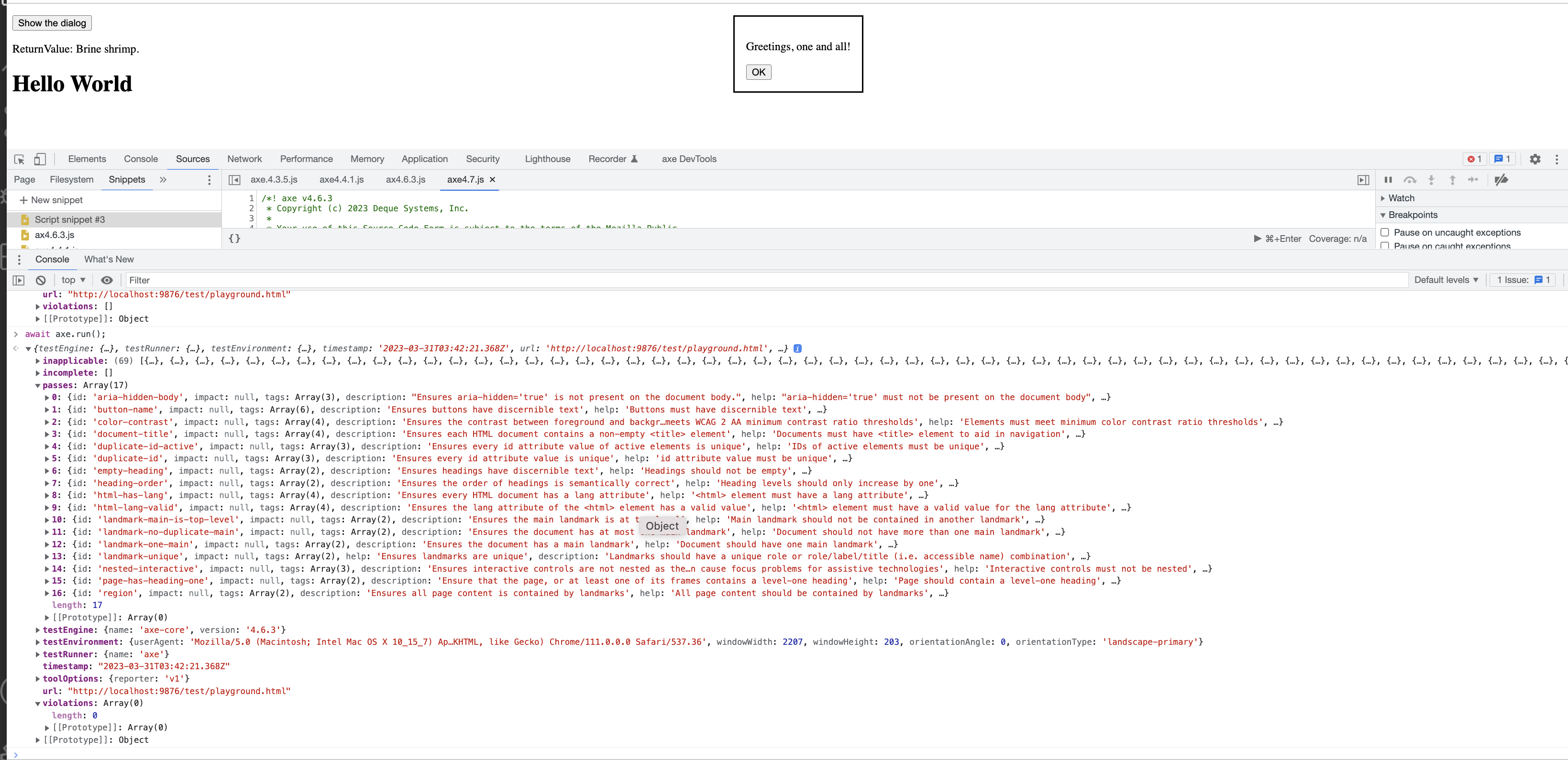 Support the element · Issue #3463 · dequelabs/axe-core · GitHub