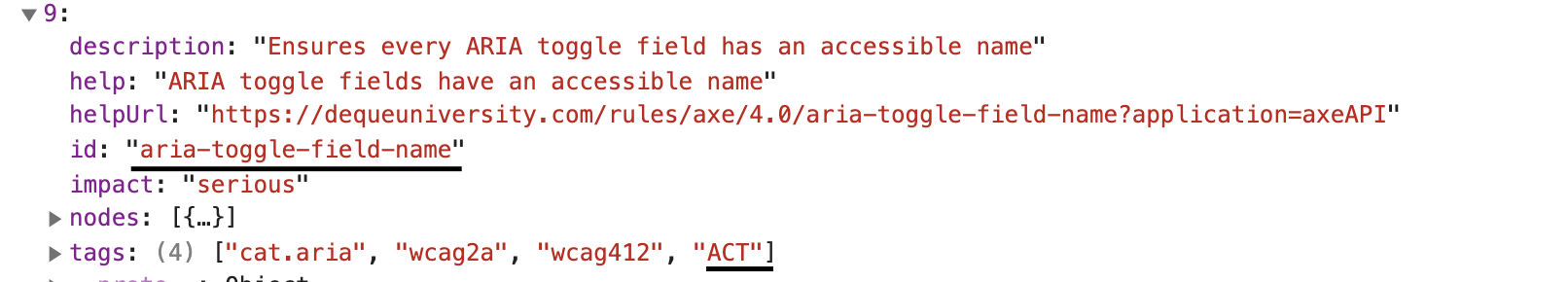 Update the ACT tag · Issue #2568 · dequelabs/axe-core · GitHub