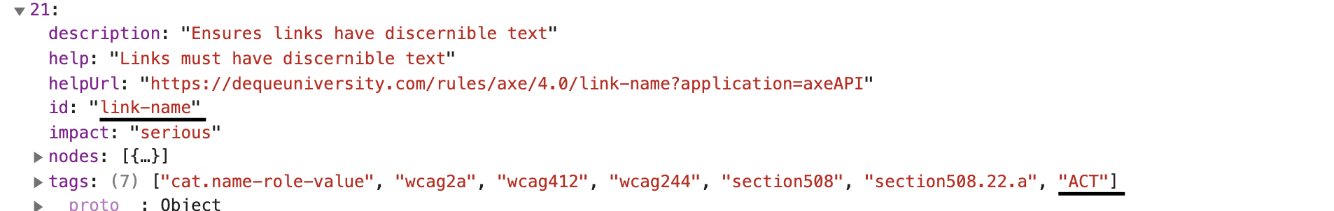 Update the ACT tag · Issue #2568 · dequelabs/axe-core · GitHub