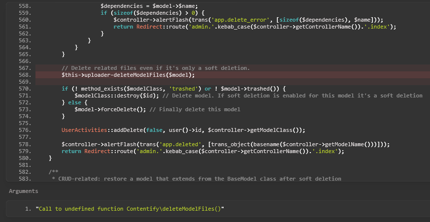 Call to undefined function Contentify\getclass() · Issue #572 · Contentify/Contentify · GitHub