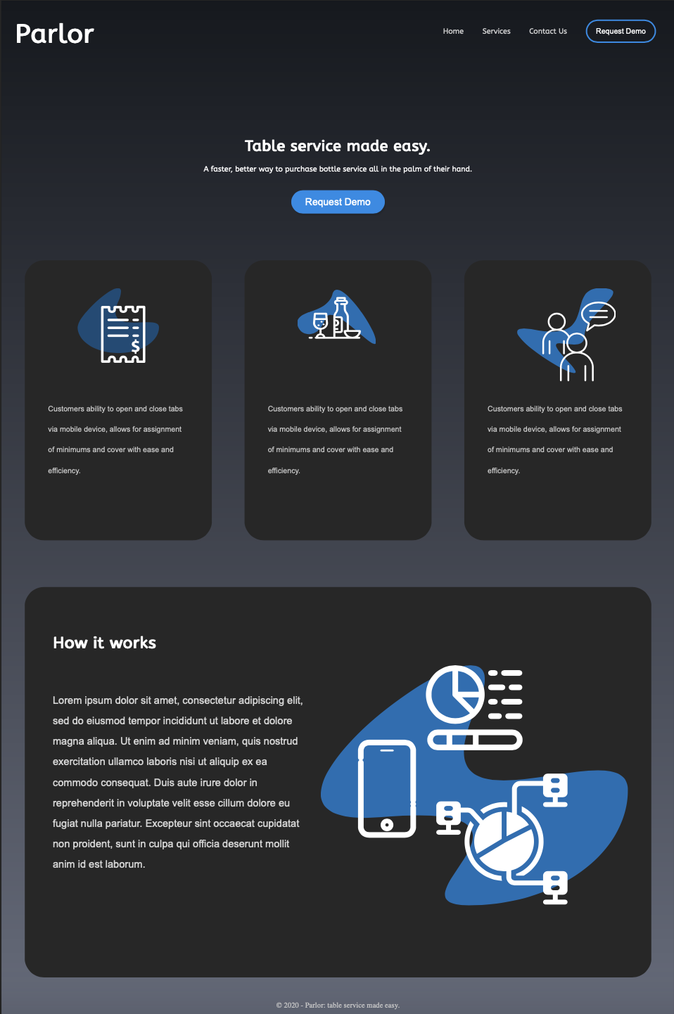 GitHub - marvmwan/Parlor-website: Cool website design I coded up to ...