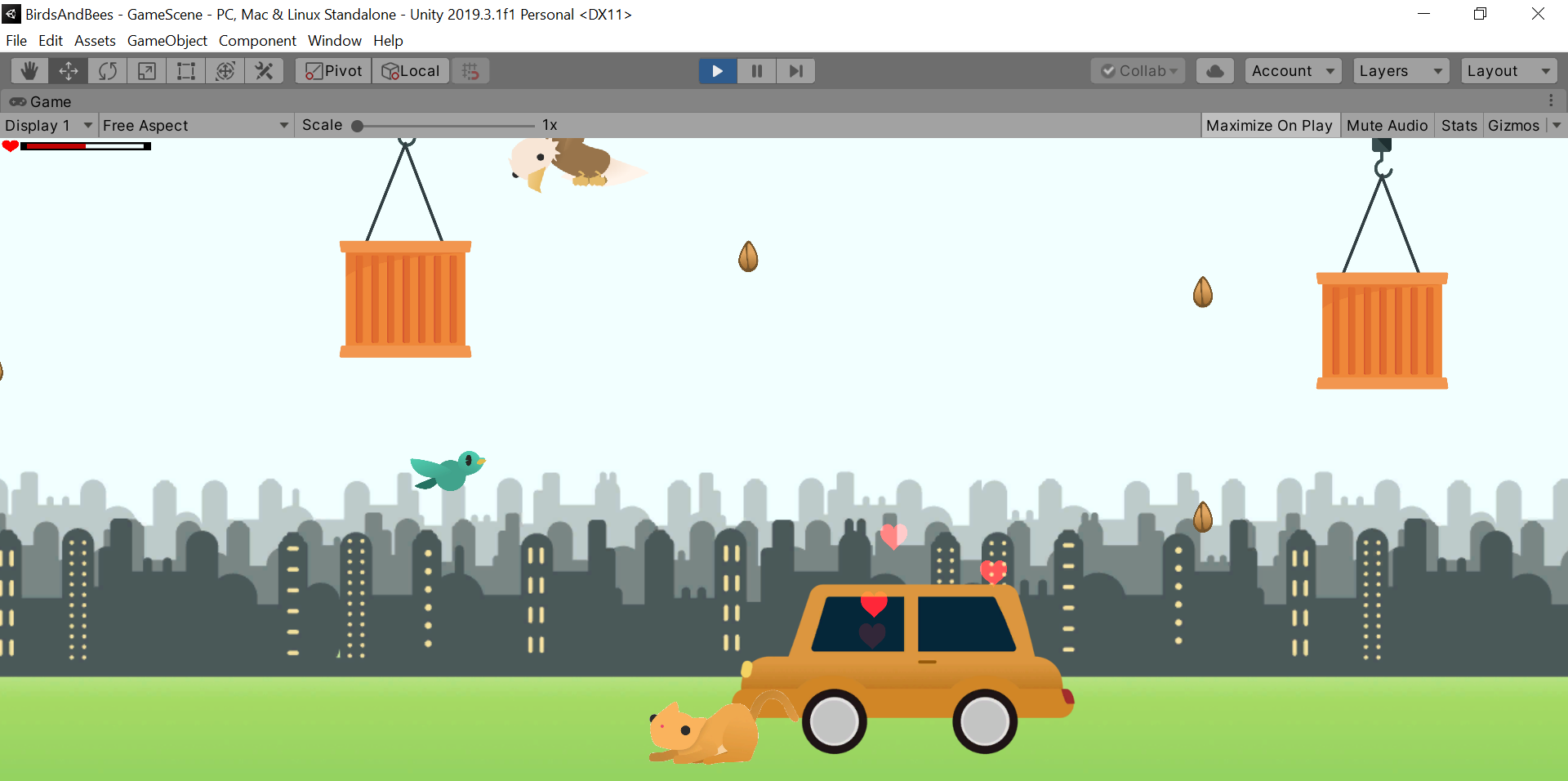 GitHub - mausmi00/THE-BIRDS-AND-THE-BEES: A side-scrolling action game developed in BC Game Jam ...