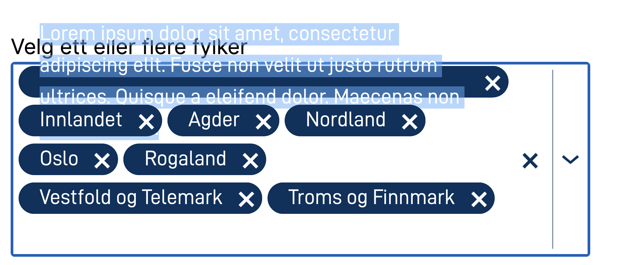 Multiple select handles long option labels poorly · Issue #274 · digdir/designsystemet · GitHub