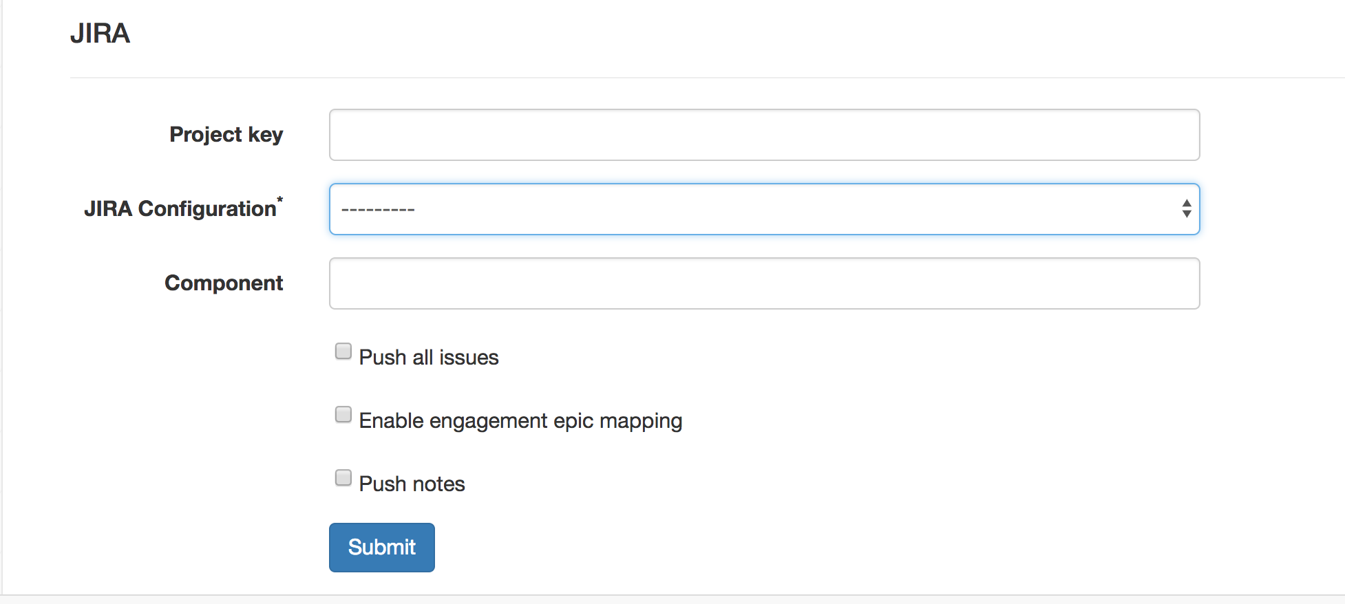 Push to JIRA: (pre)select JIRA configuration · Issue #422 · DefectDojo/django-DefectDojo · GitHub