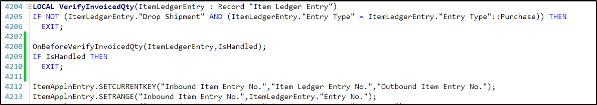 [Event Request] Codeunit 22 - OnBeforeVerifyInvoicedQty · Issue #1915 · microsoft ...