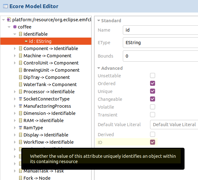 Coffee editor ID vs XMI id · eclipse-glsp glsp · Discussion #951 · GitHub