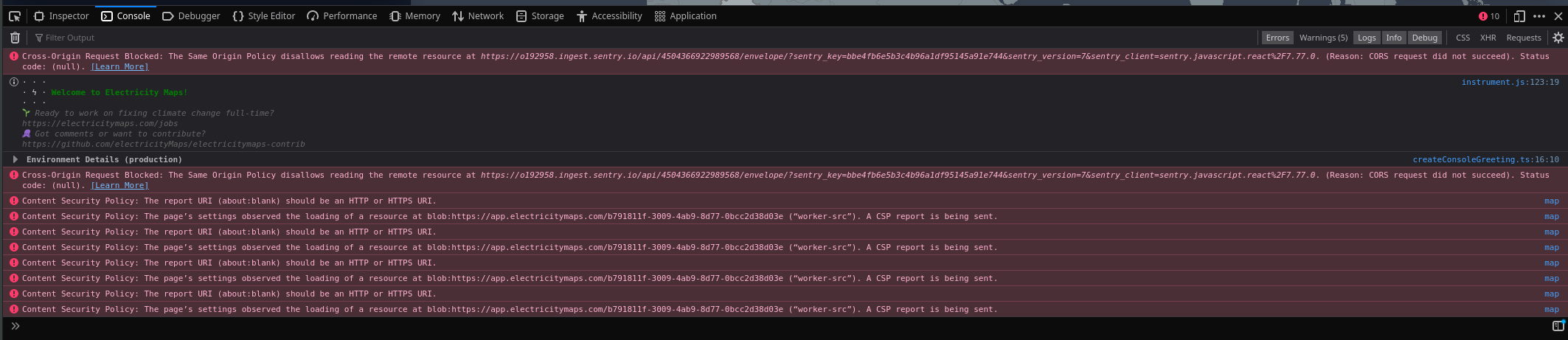 [Bug] [Firefox] Zone consumption data greyed-out on map after initial page-load · Issue #6136 ...
