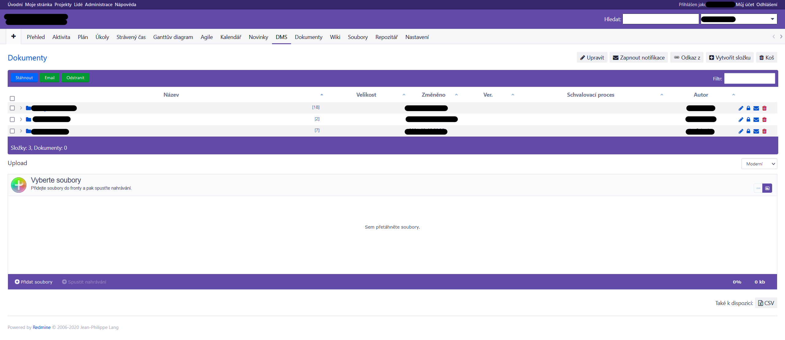Show Multi (drag/drop depending on browser) upload/download · Issue #1310 · danmunn/redmine_dmsf ...