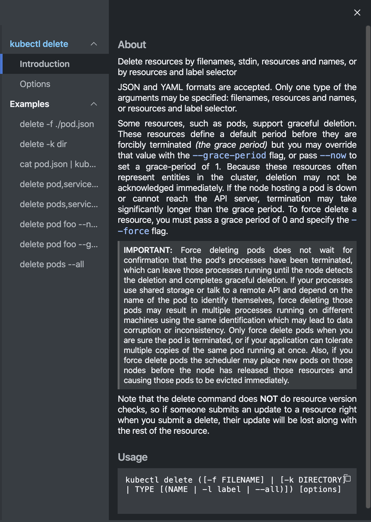 a few more tweaks for usage presentation · Issue #383 · kui-shell/KuiClientTemplate · GitHub