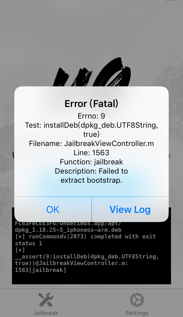 Failed to extract bootstrap on unc0ver v3.0.0 b21 · Issue #344 · pwn20wndstuff/Undecimus · GitHub