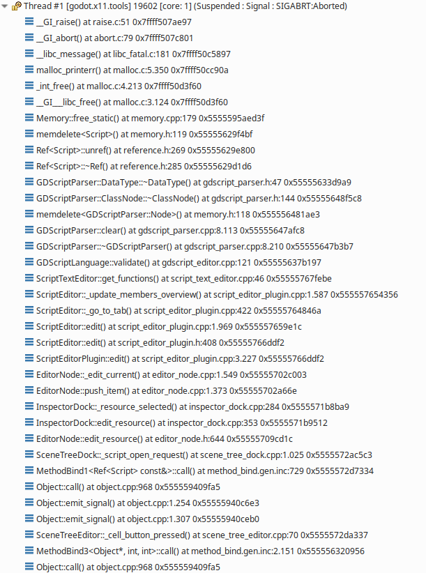 Open Script Crashes Engine · Issue #21576 · godotengine/godot · GitHub