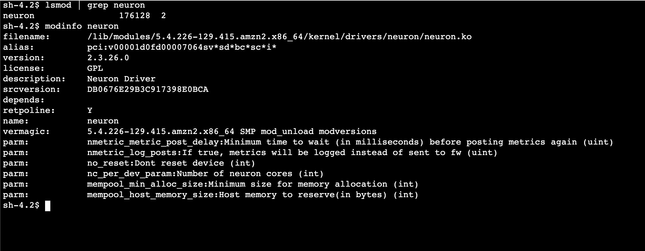 Getting no neuron devices available on an inf1 instance using aws provided containers · Issue ...