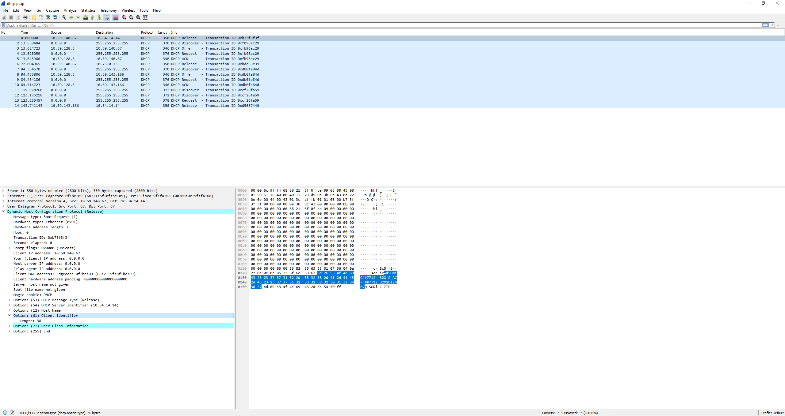 ZTP: DHCP DISCOVER packet not sending serial number · Issue #14832 · sonic-net/sonic-buildimage ...
