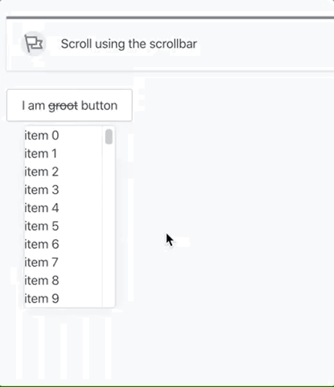 Popover prevents scrolling by scrollbar when virtualized list is being ...