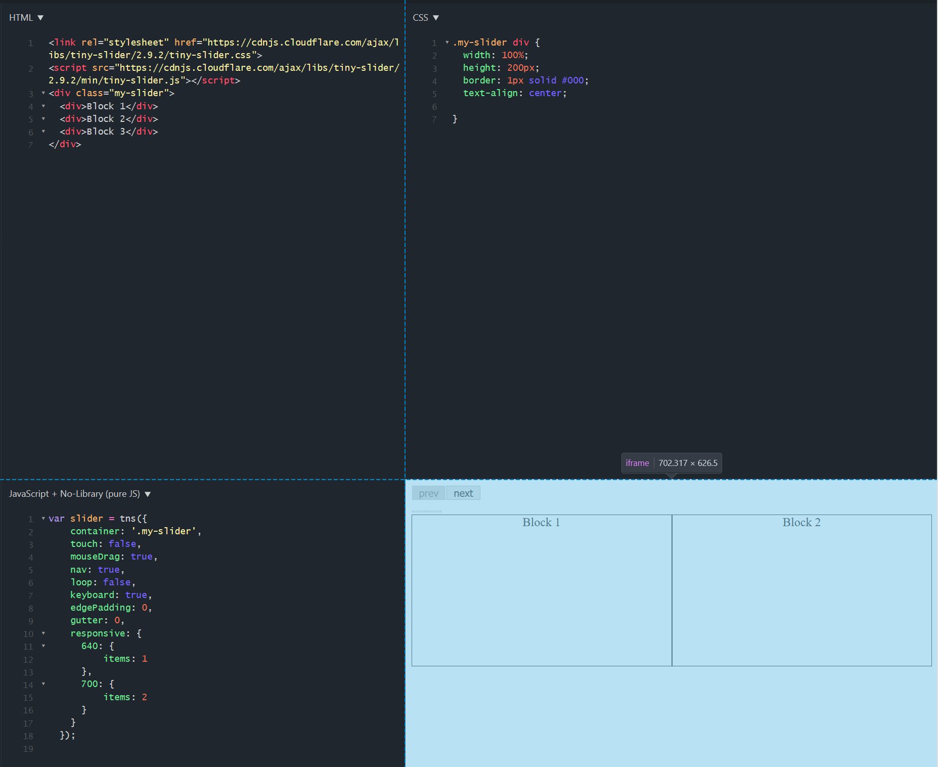 Issue slider not display set number of items · Issue #466 · ganlanyuan/tiny-slider · GitHub