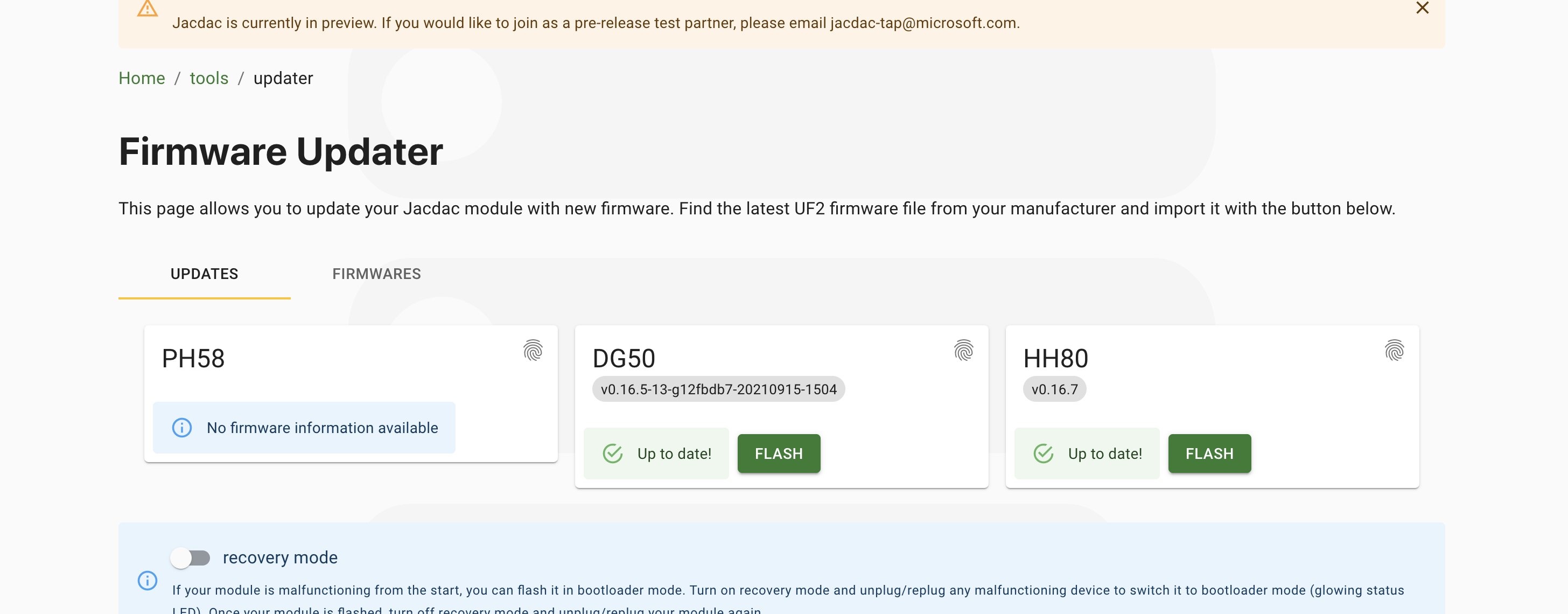 firmware updater always shows "up to date" · Issue #636 · microsoft ...
