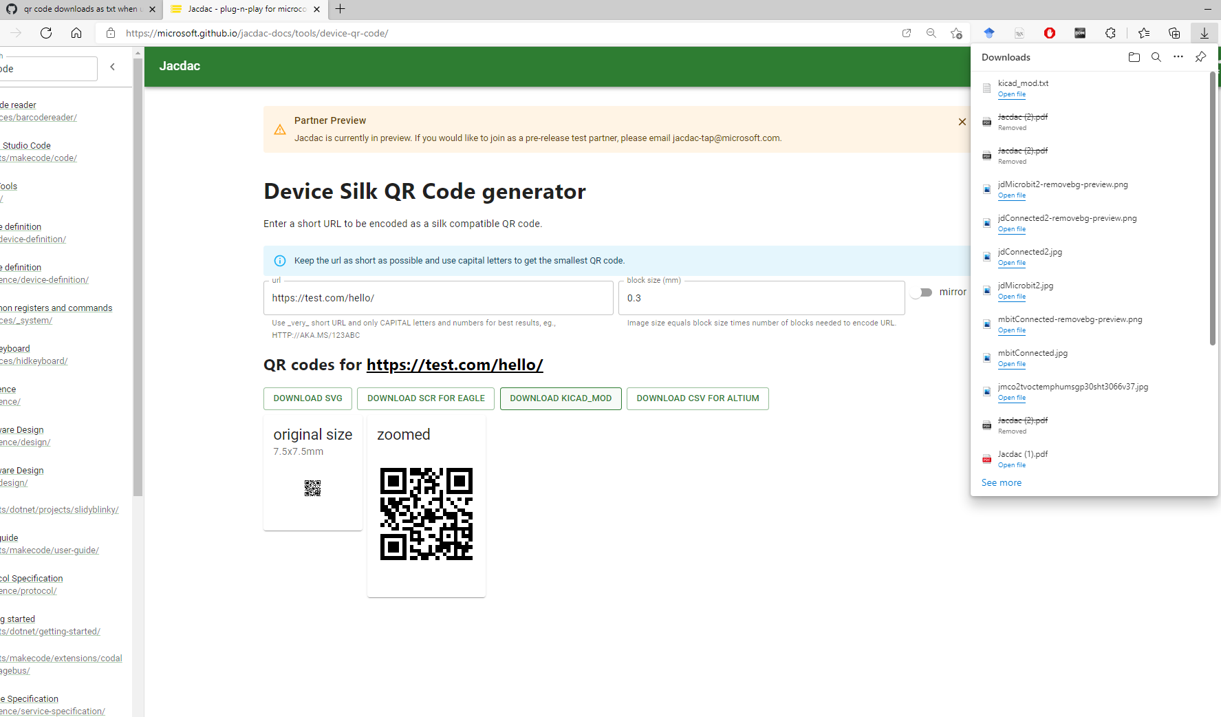 qr code downloads as txt when url finishes with a forward slash · Issue ...
