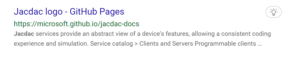 SEO information is not accurate for Jacdac homepage · Issue #1211 · microsoft/jacdac · GitHub