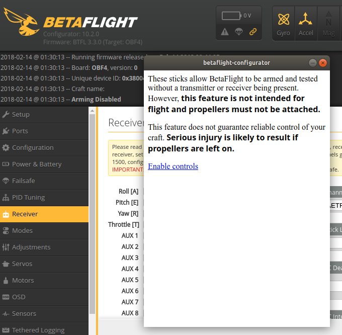 RX_MSP controls window broken · Issue #922 · betaflight/betaflight-configurator · GitHub