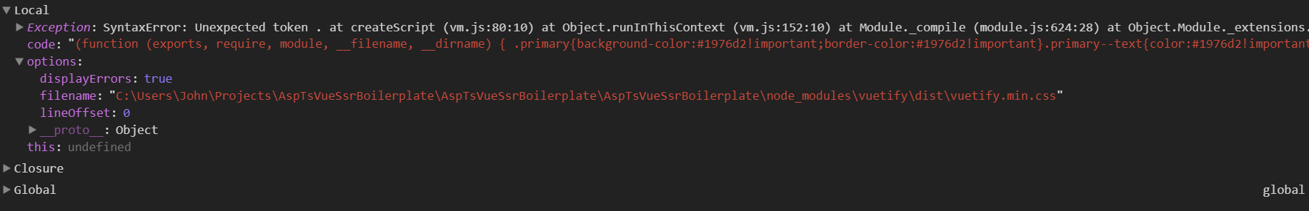 SyntaxError: Unexpected token . · Issue #1052 · fuse-box/fuse-box · GitHub