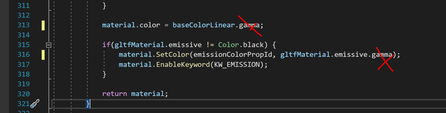 Importer Gamma issue · Issue #324 · atteneder/glTFast · GitHub