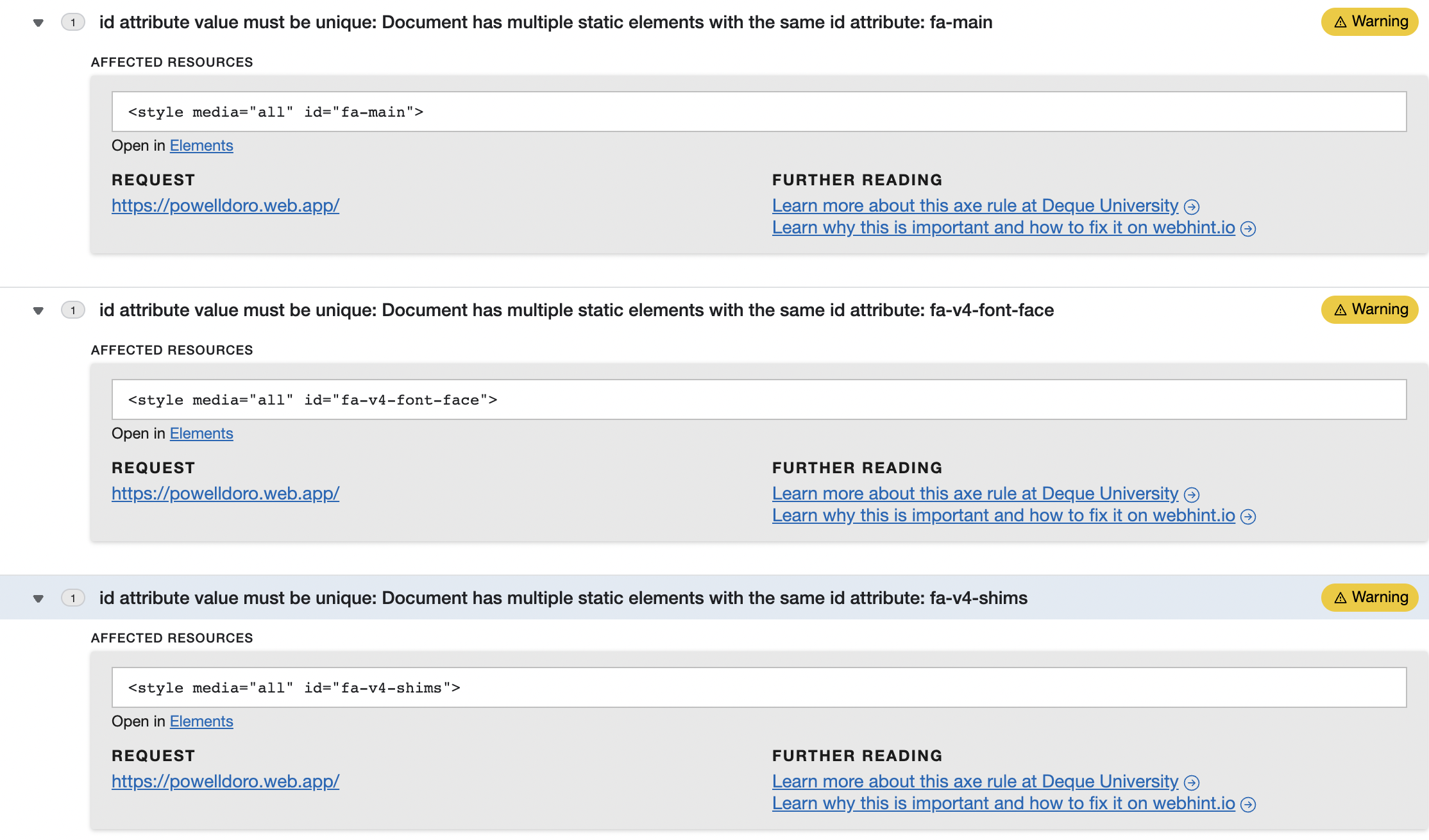 Bug: Duplicate fontawesome scripts break html validation · Issue #101 · yitianwang18/cse112-s22 ...
