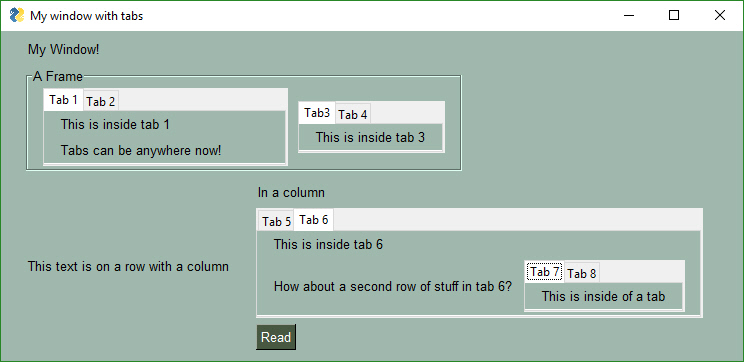 I'm having trouble using tabs in frames · Issue #2100 · PySimpleGUI/PySimpleGUI · GitHub