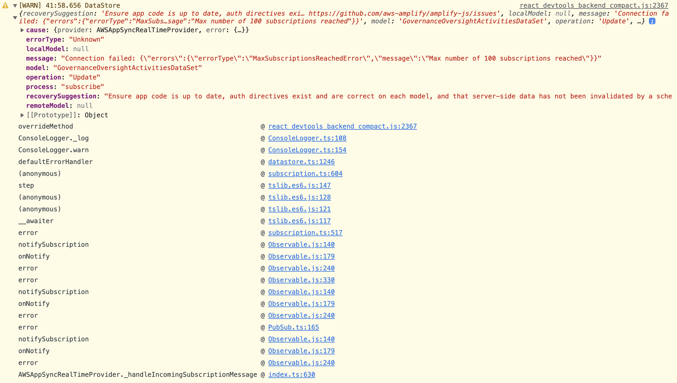 Amplify Sync Subscription Limit Too Low · Issue 11353 · Aws Amplify Amplify Js · Github
