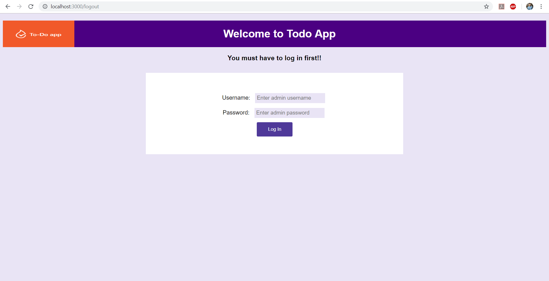 Github Chiranjibupadhyayto Do App To Do App Developed Using Nodejs Express And Mongodb