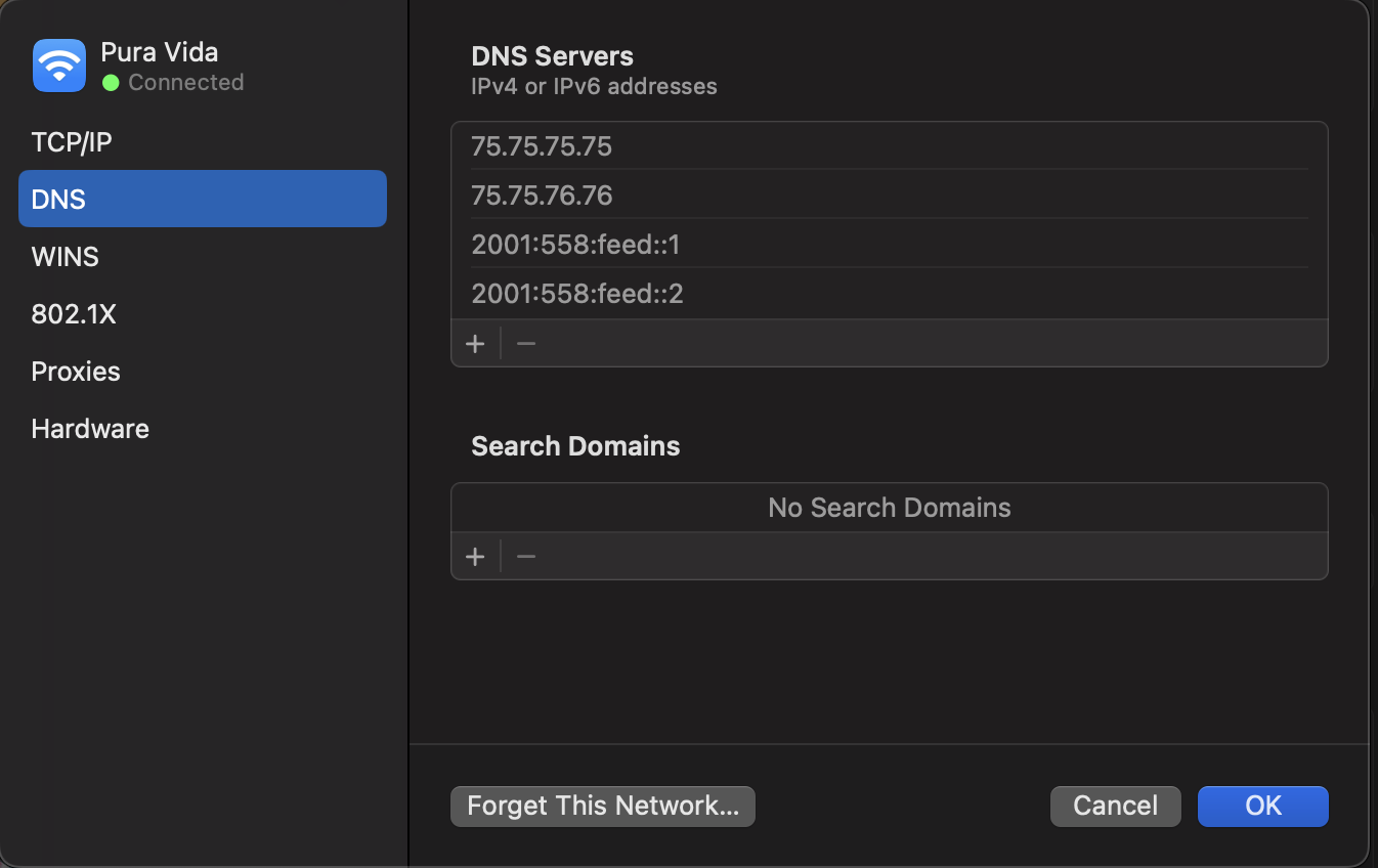 DNS resolver times out when IPV6 name servers are present on MacOS · Issue #161 · Automattic ...