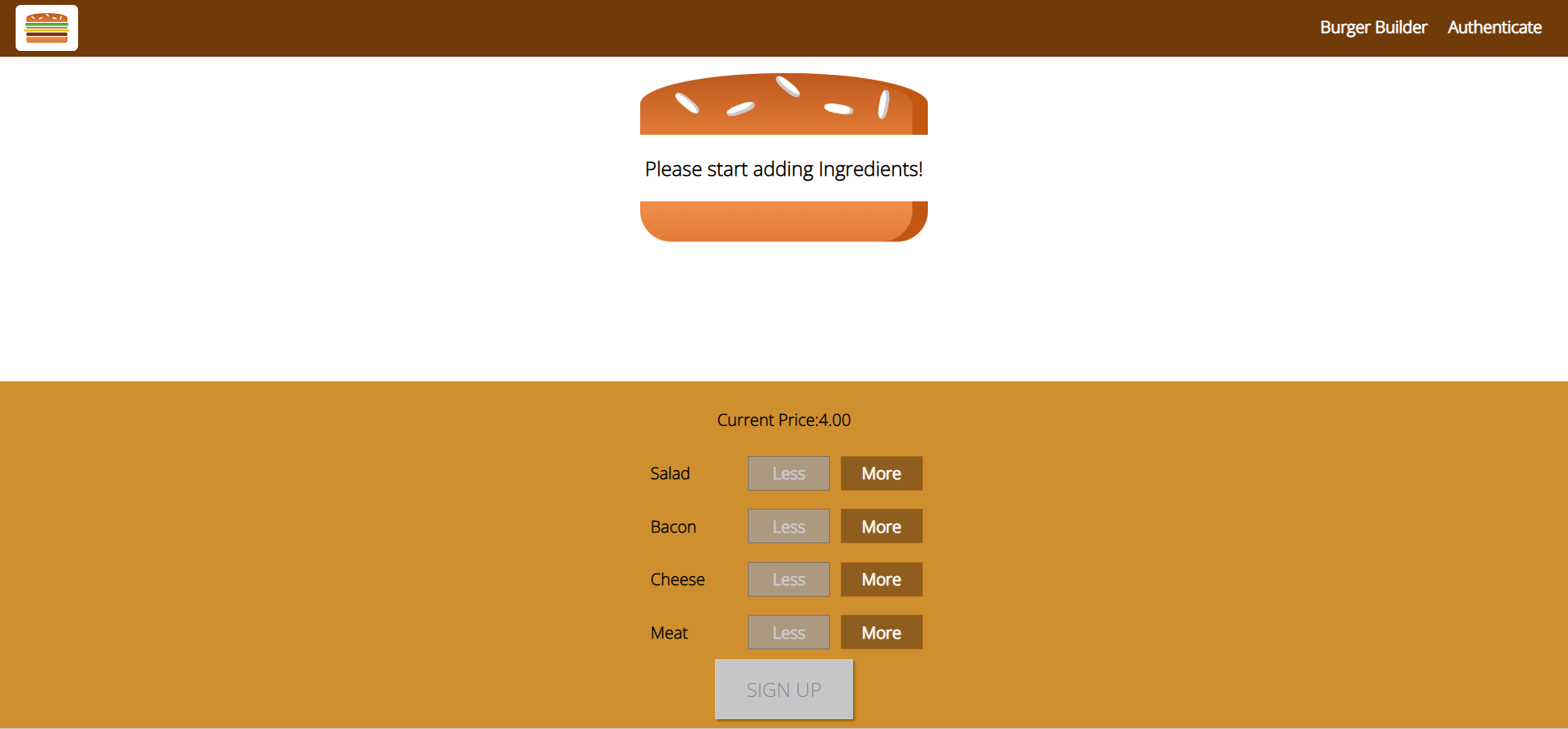 GitHub - Tornuz/React-Burger-App: A single-page Burger building ...