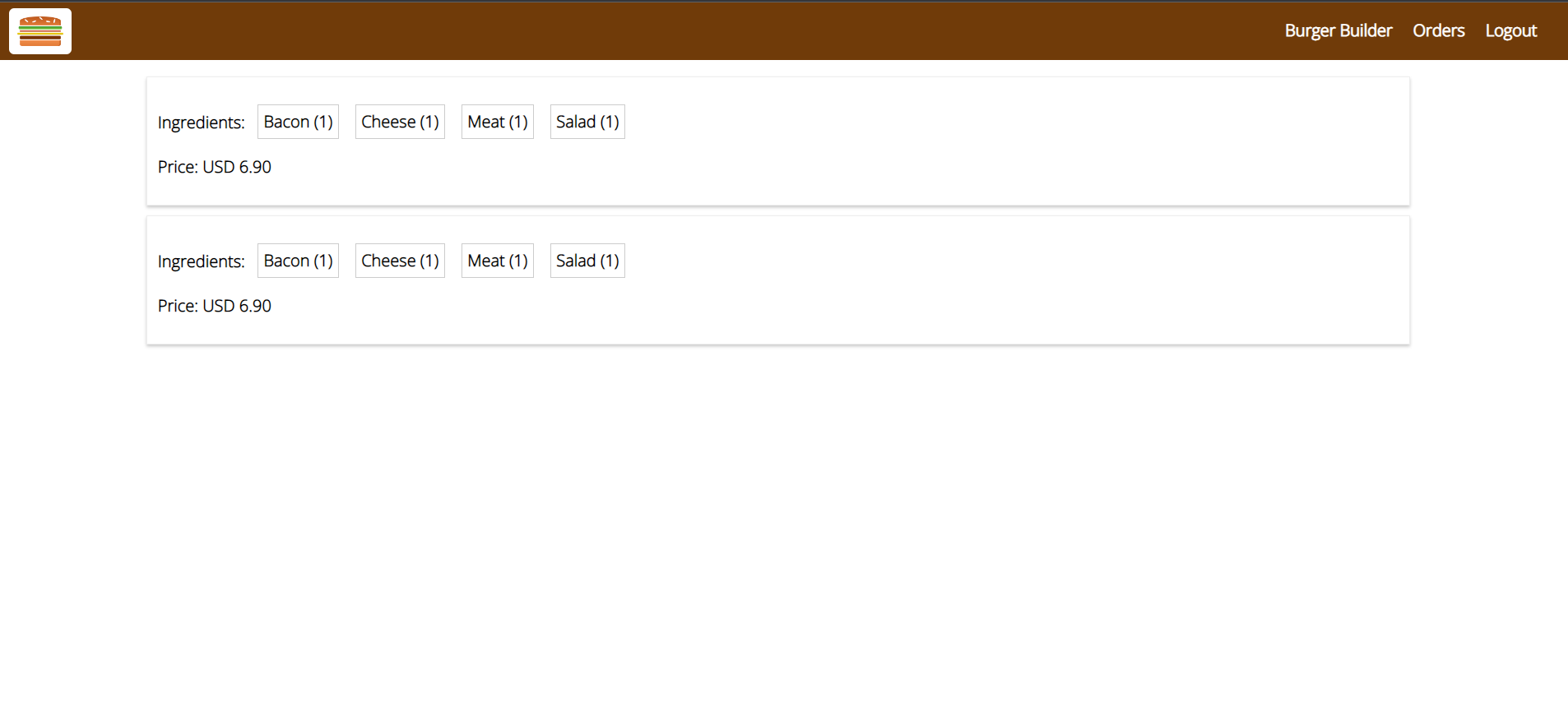 GitHub - Tornuz/React-Burger-App: A single-page Burger building application developed in react ...