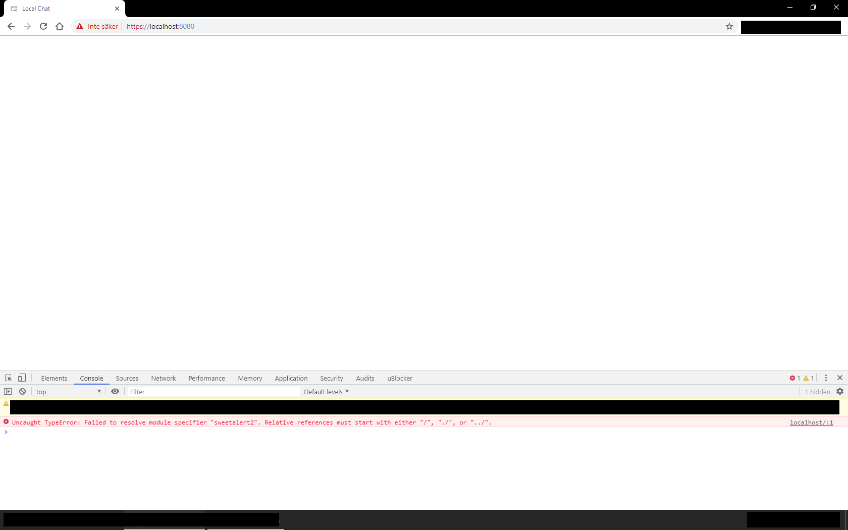 Uncaught Typeerror Failed To Resolve Module Specifier Sweetalert2
