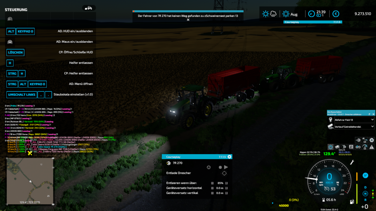 Kein Weg gefunden · Issue #730 · Stephan-S/FS22_AutoDrive · GitHub