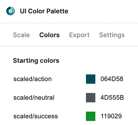 Selected color doesn't appear in the created pallette · Issue #39 ...