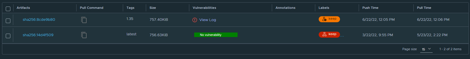 Query Harbor API to get artifact label · Issue #17059 · goharbor/harbor · GitHub