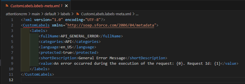 Cannot deploy custom label using VSCode extension · Issue #5002 · forcedotcom/salesforcedx ...