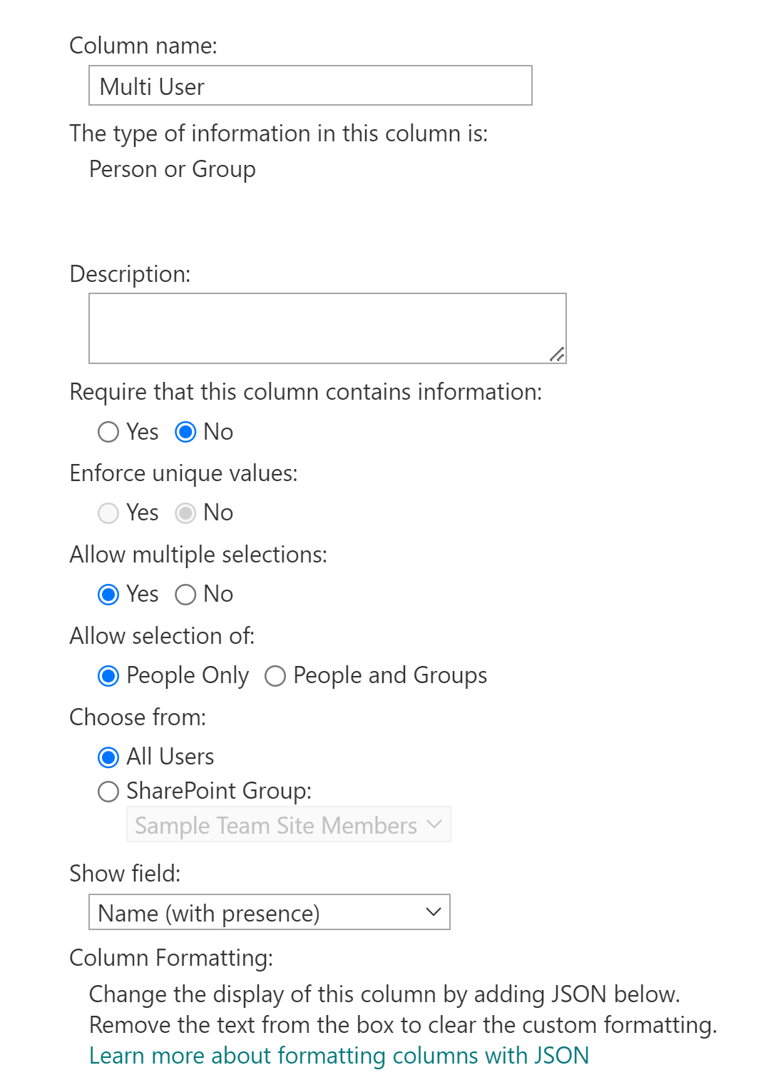 Dynamic Form: Multi User field not allowing more than 1 user and also throwing error on save ...