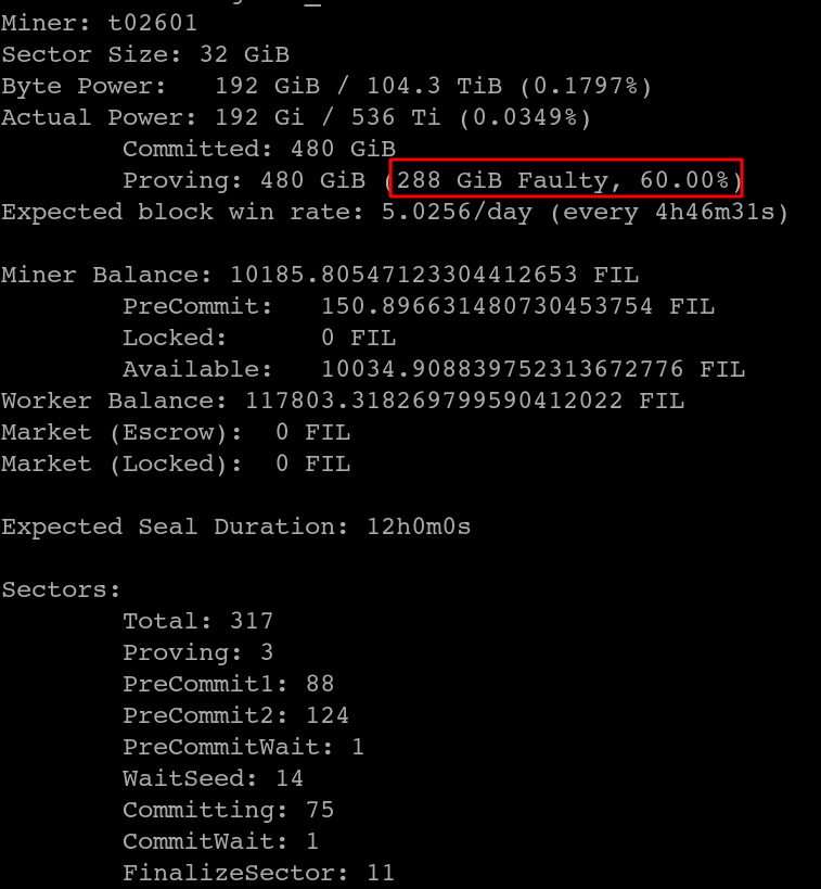 Sectors Be Marked Faulty With Error Failed To Acquire Sector Lock · Issue 2769 · Filecoin