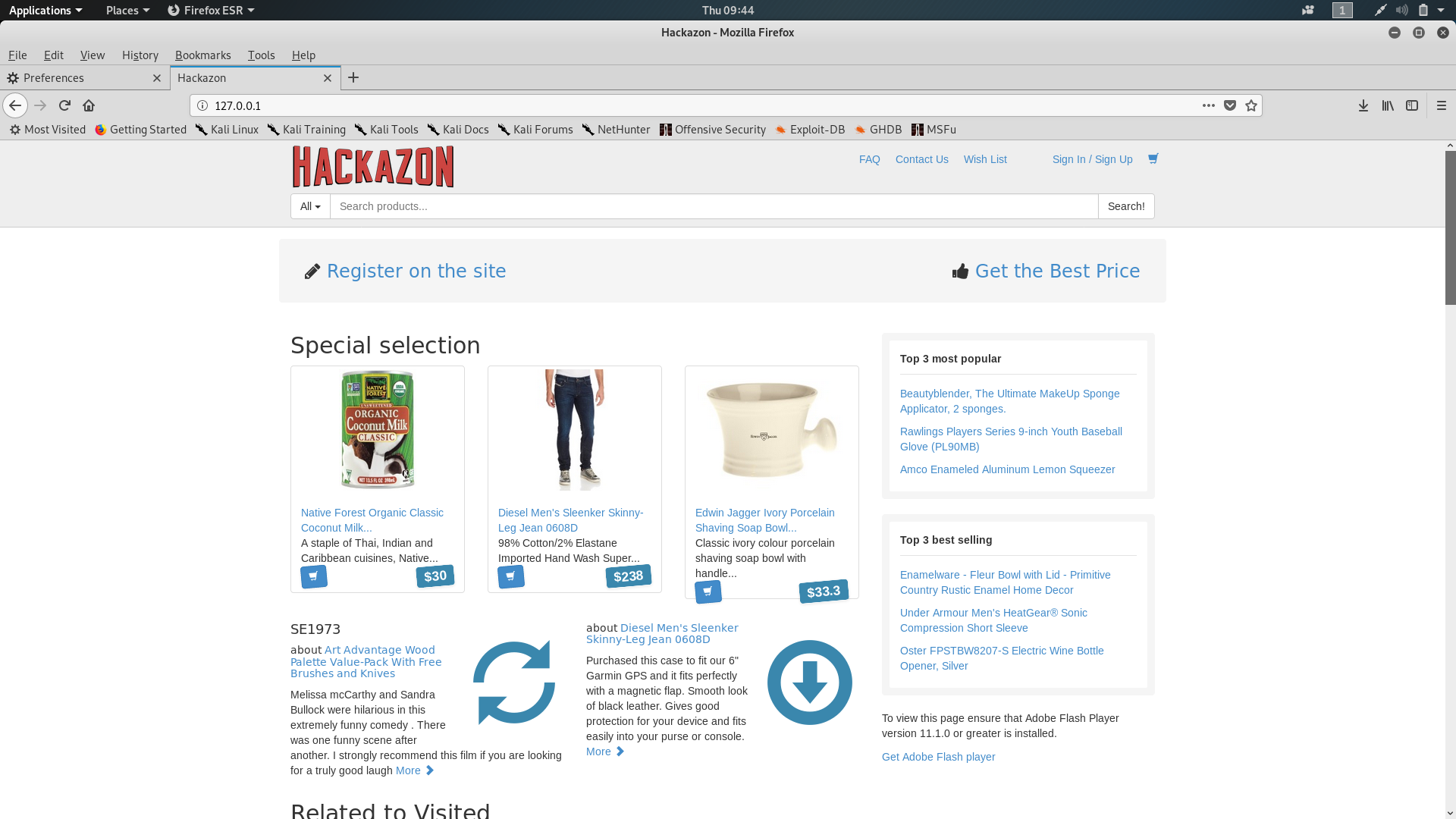 Installation · Issue #6 · rapid7/hackazon · GitHub