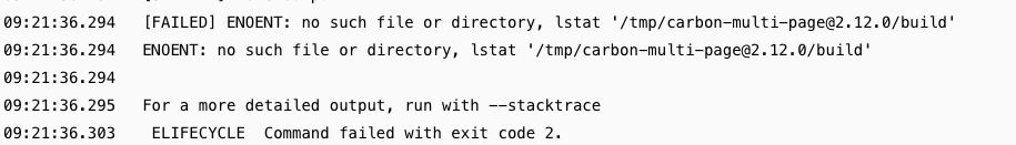 [2 1 0] No Such File Or Directory Lstat Var Folders Xxxxx T Carbon Multi Page 2 1 0 Build